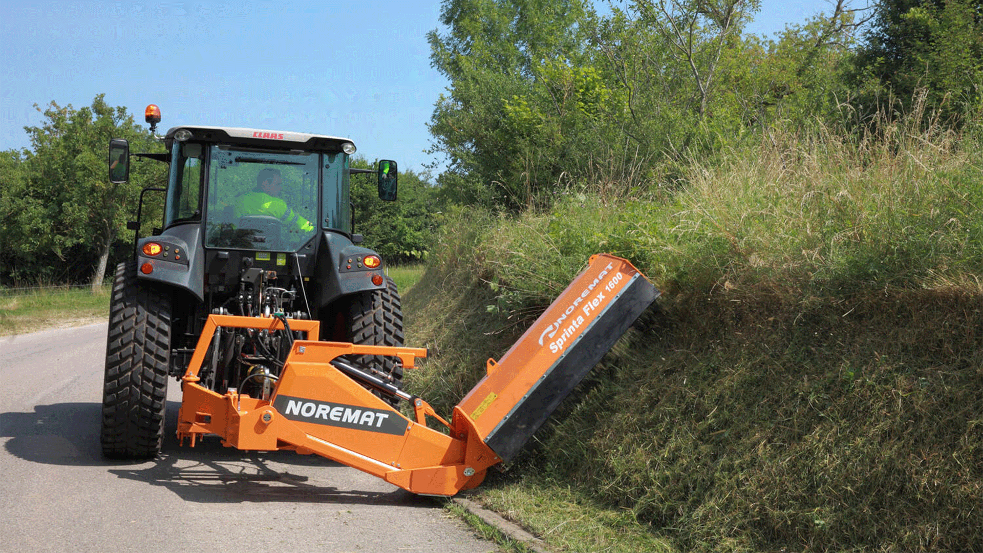 Rotobroyeuses Axiales pour l'Entretien des Accotements Routiers - Noremat